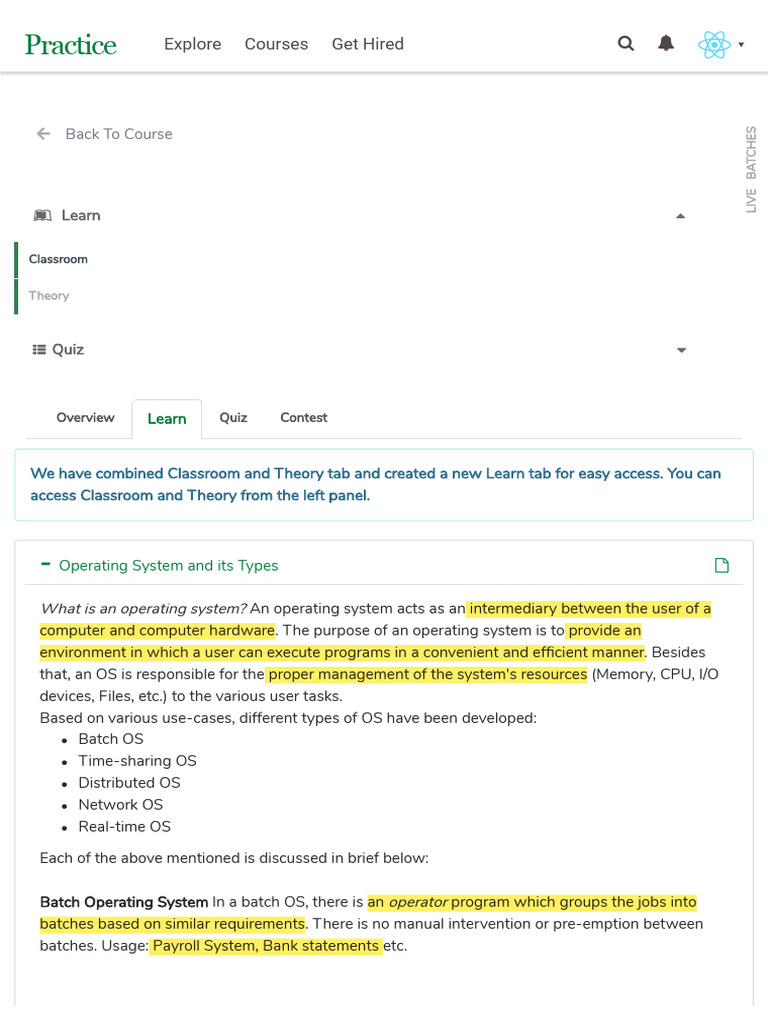 Os GFG | PDF | Process (Computing) | Scheduling (Computing)