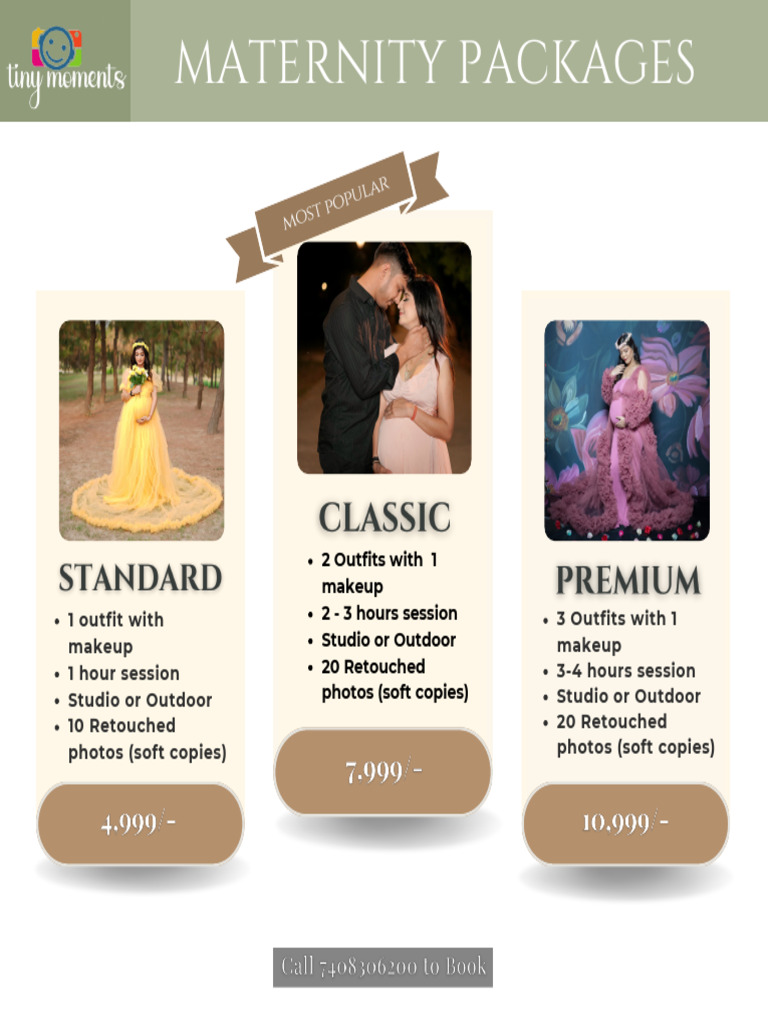 Maternity Packages-Tiny Moments Shoot | PDF | Photographer