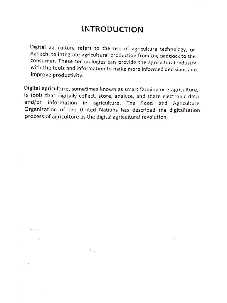 Digital Agriculture Report | PDF