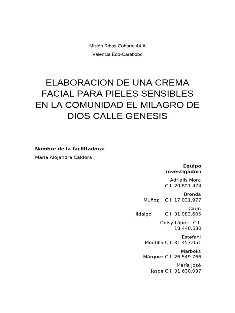 Tesis Facilitadora Maria Caldera | PDF | Epidermis