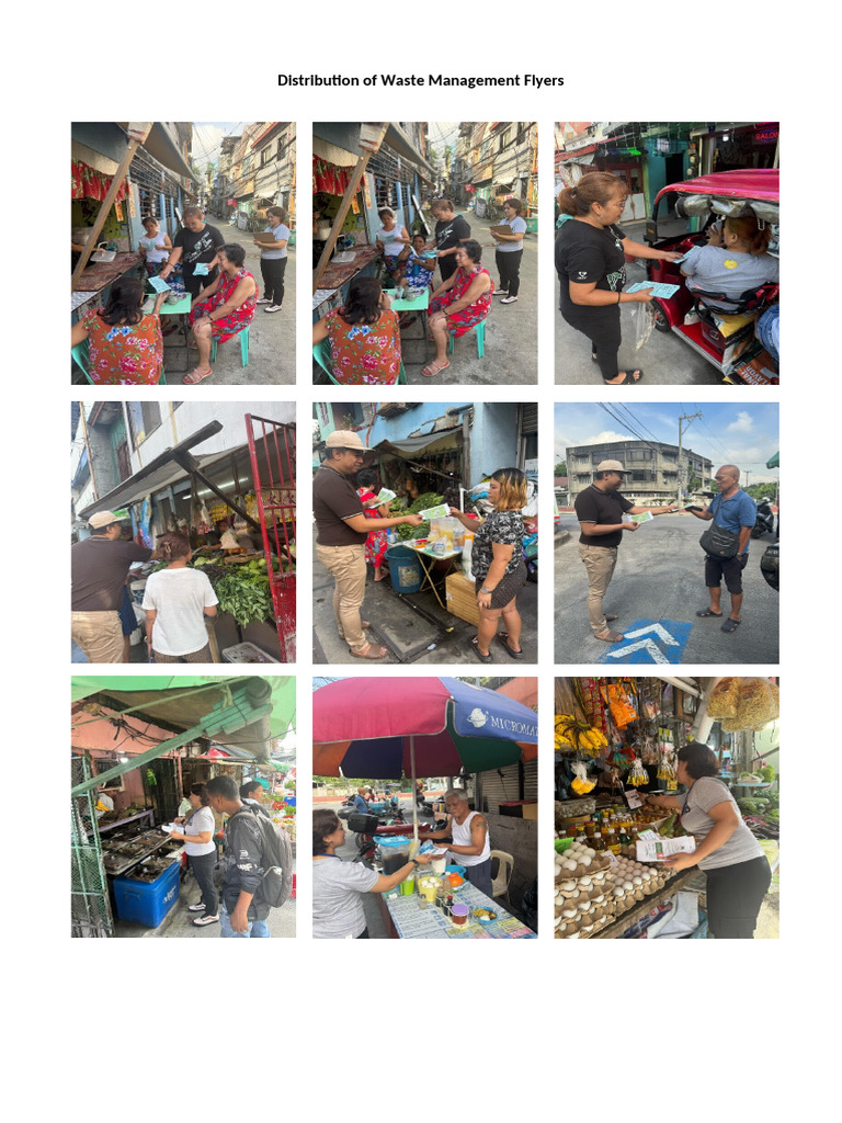 Distribution of Waste Management Flyers | PDF