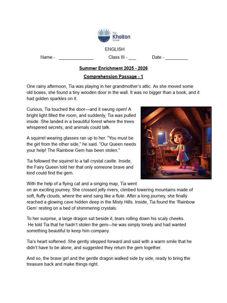 True/False Comprehension Exercises | PDF