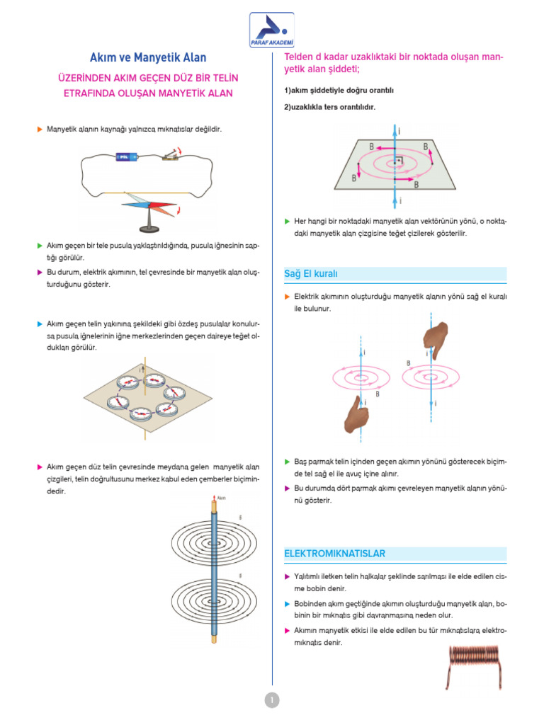 Akim Ve Manyetik Alan | PDF