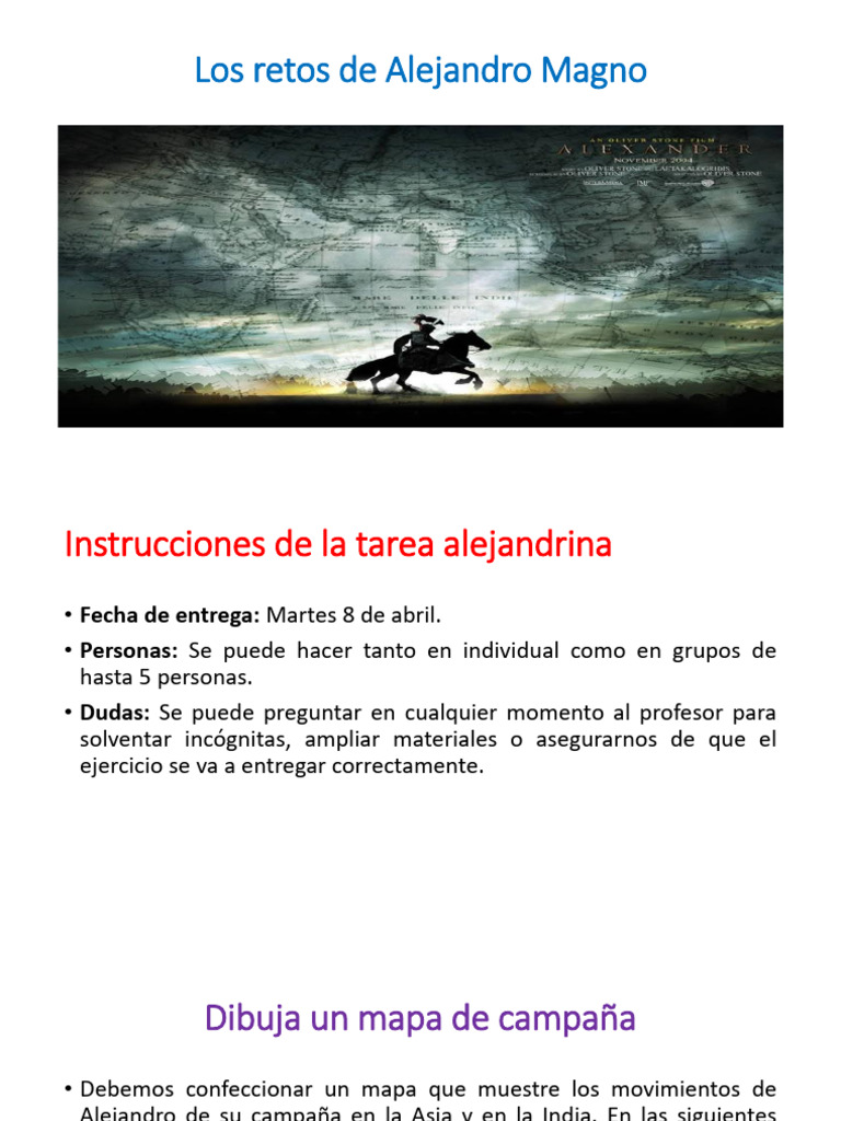 Los Cuatro Retos de Alejandro Magno | PDF