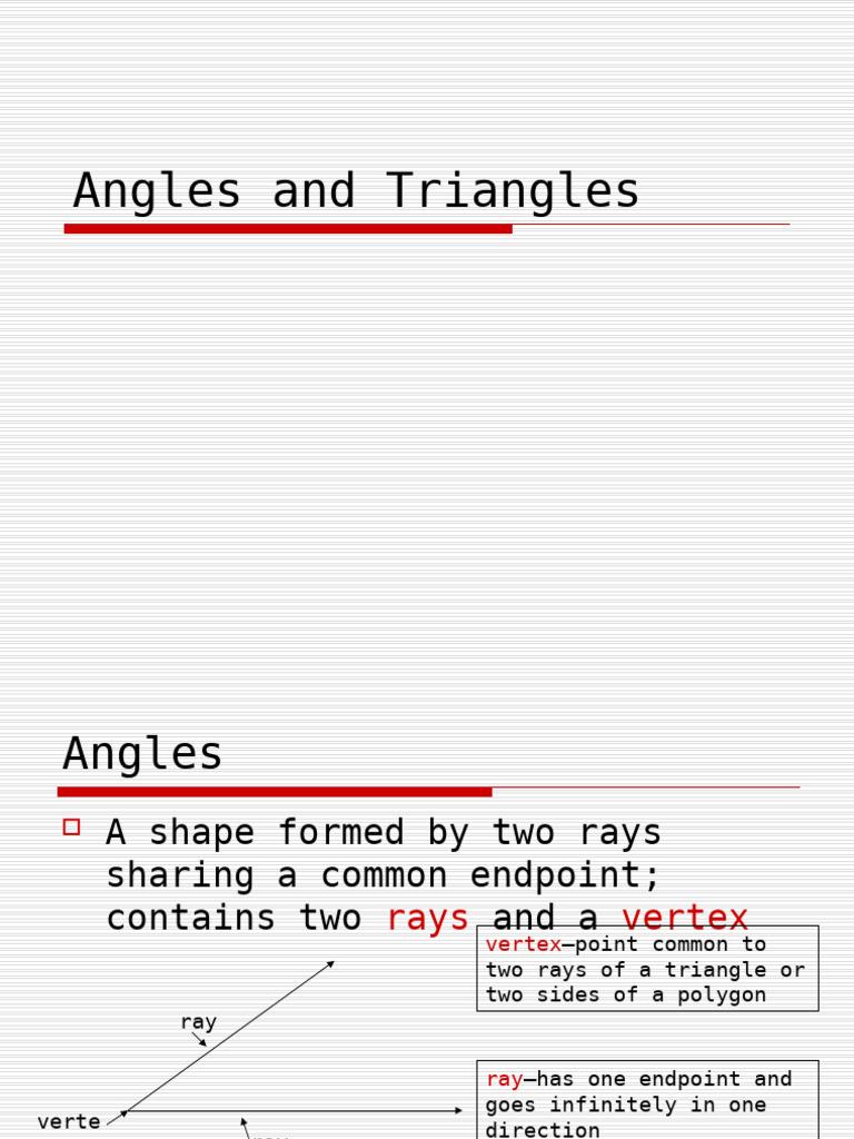 Angles and Triangle Types Explained | PDF | Triangle | Convex Geometry