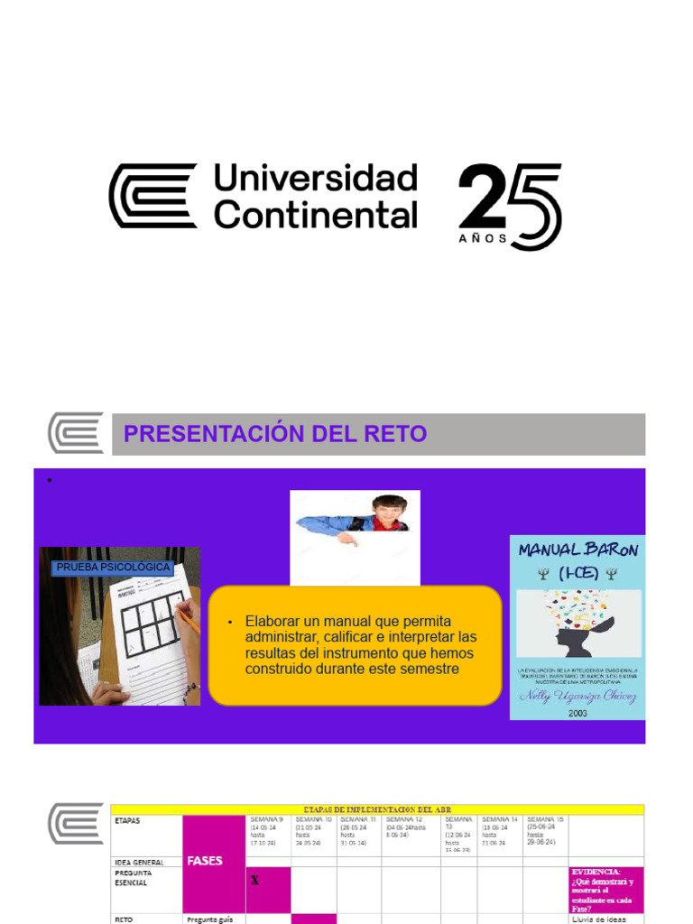 Presentación Del Reto | PDF