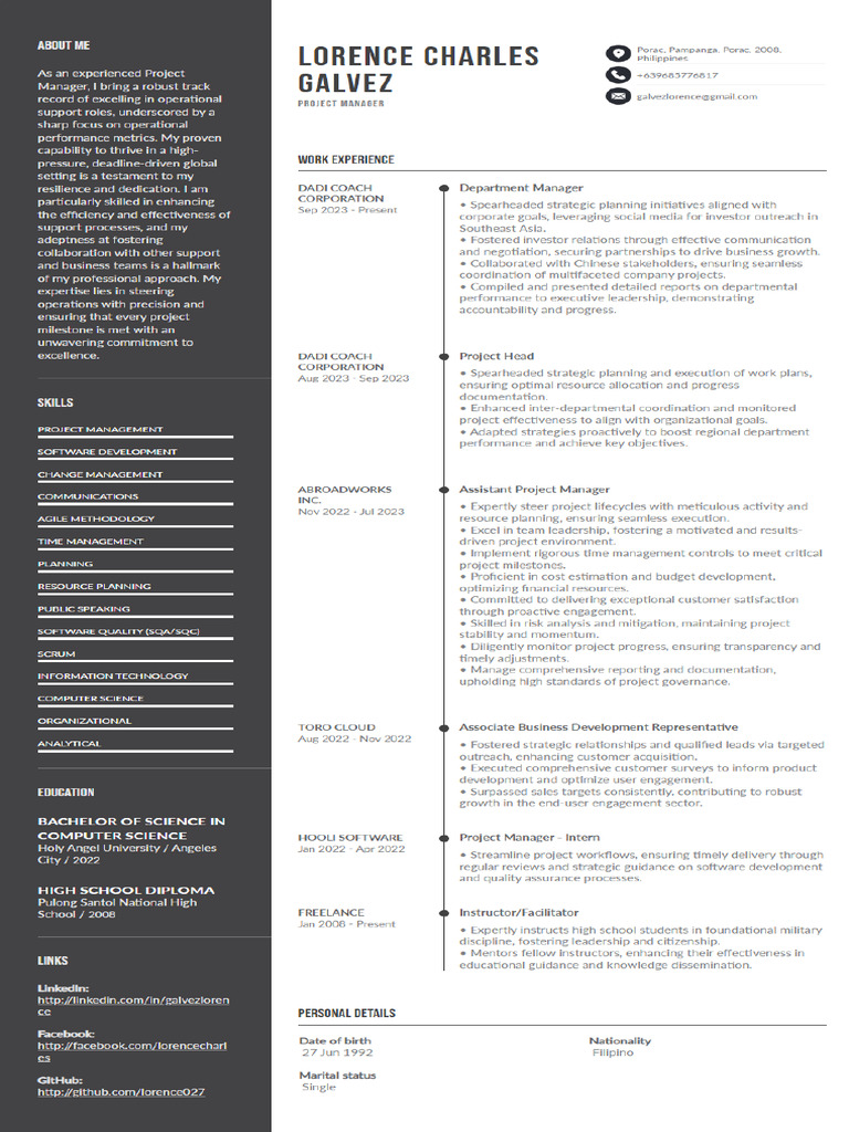 CV Lorence Charles | PDF