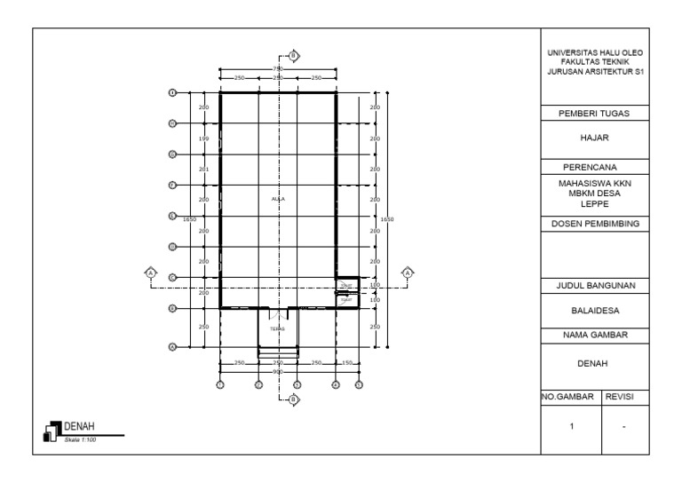 Denah Balai Desa | PDF