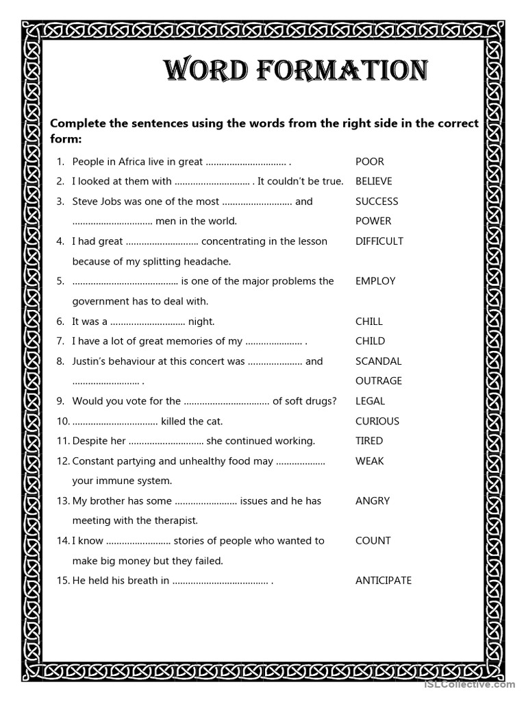 Word Formation | PDF