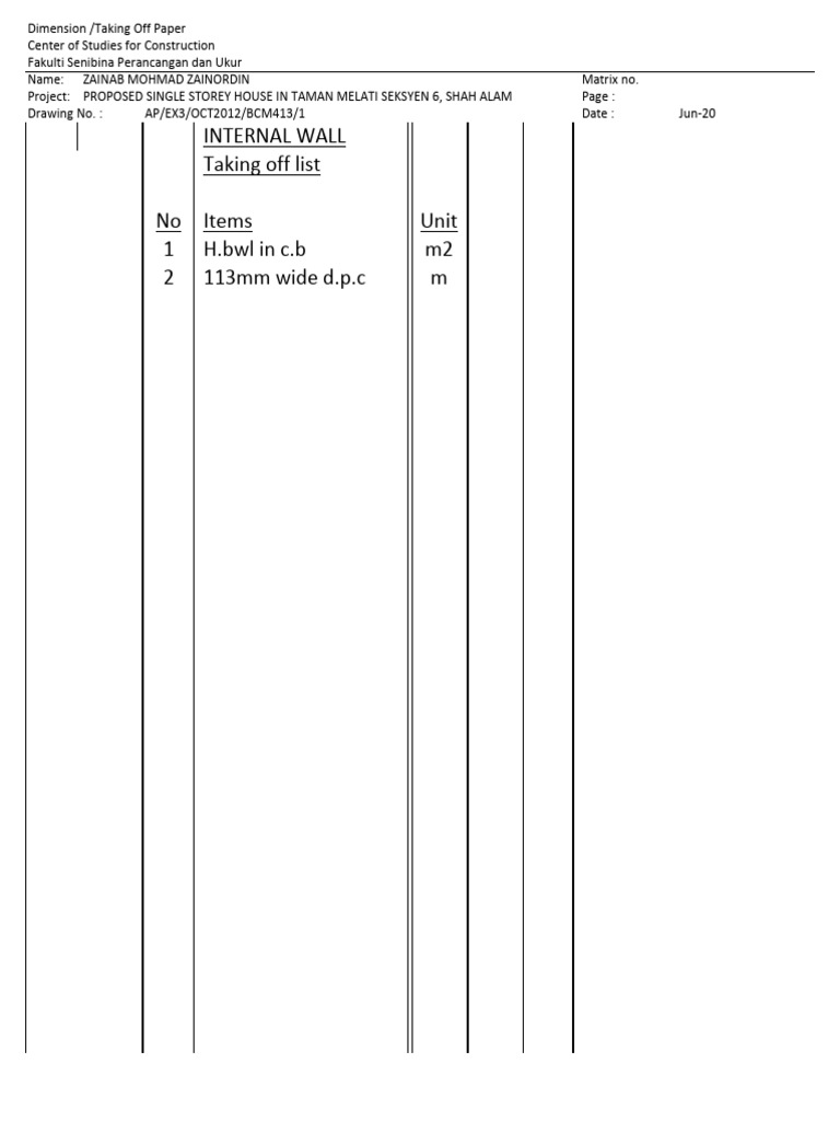 Lecture 3 - Take Off BWL - Internal | PDF