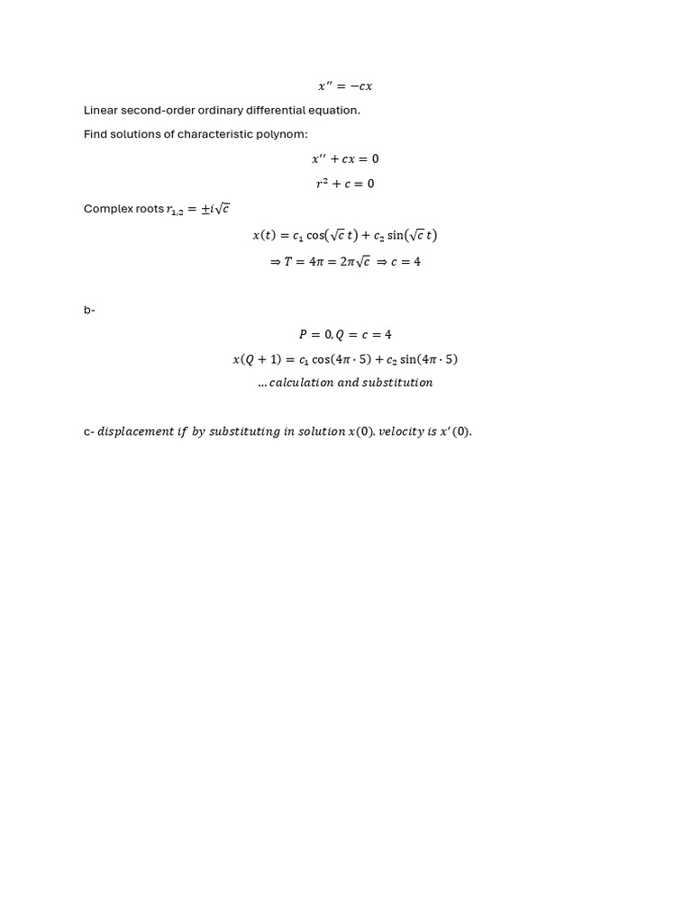 Diff Equation Solution Sketch | PDF