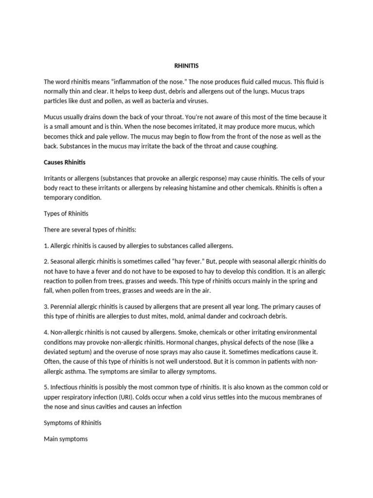 Sinusitis Is an-WPS Office | PDF | Allergen | Allergy