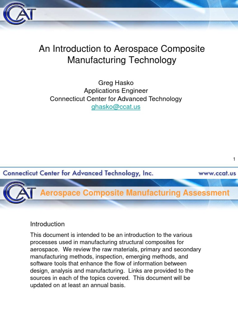 Aerospace Composite Manufacturing Overview | PDF | Composite Material ...