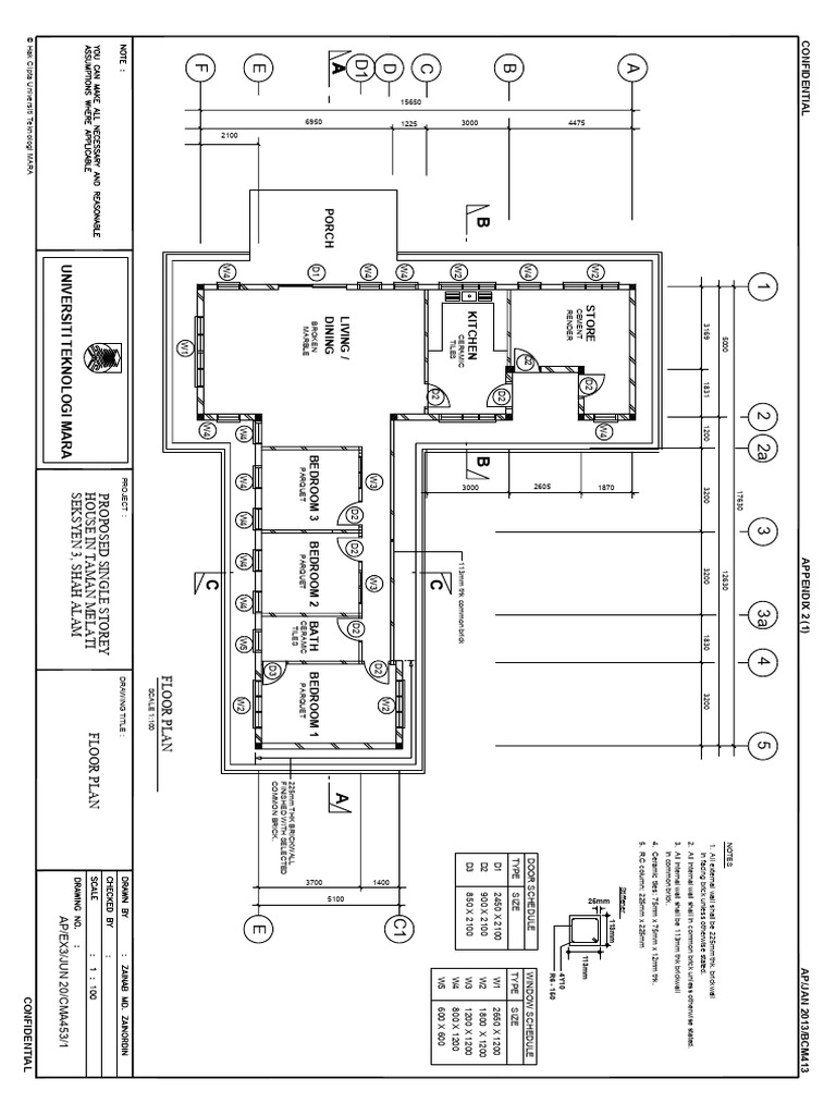 Drawing Brickwork PG 1 | PDF | Ceramic Materials | Building Engineering