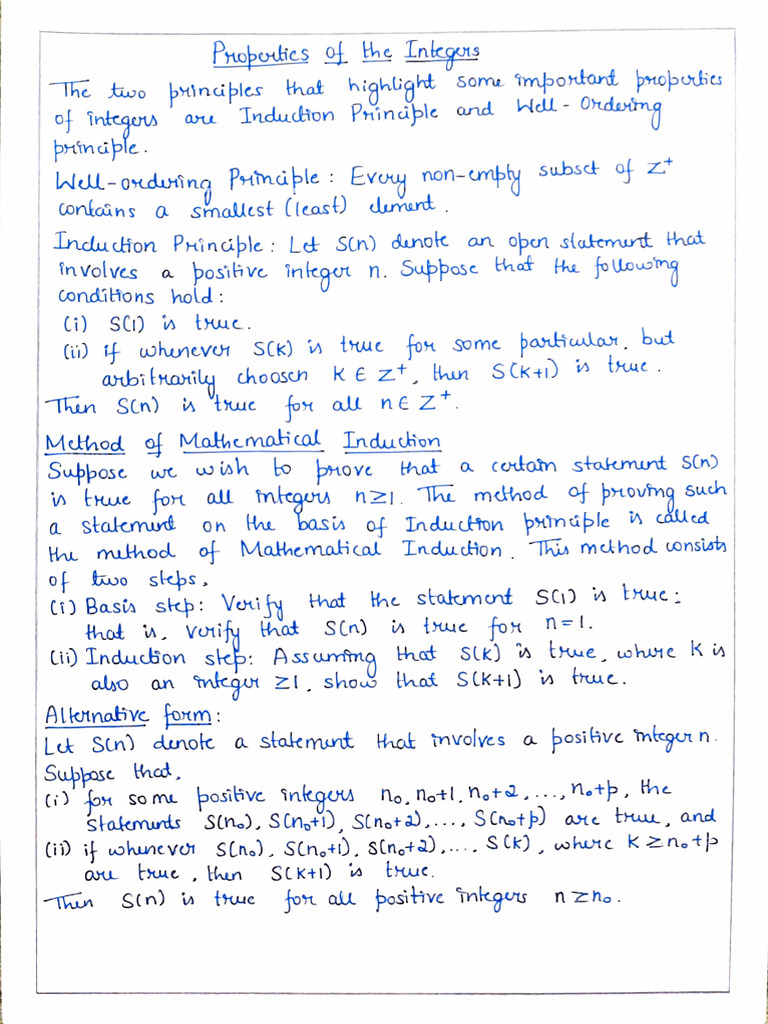Properties of Integers | PDF