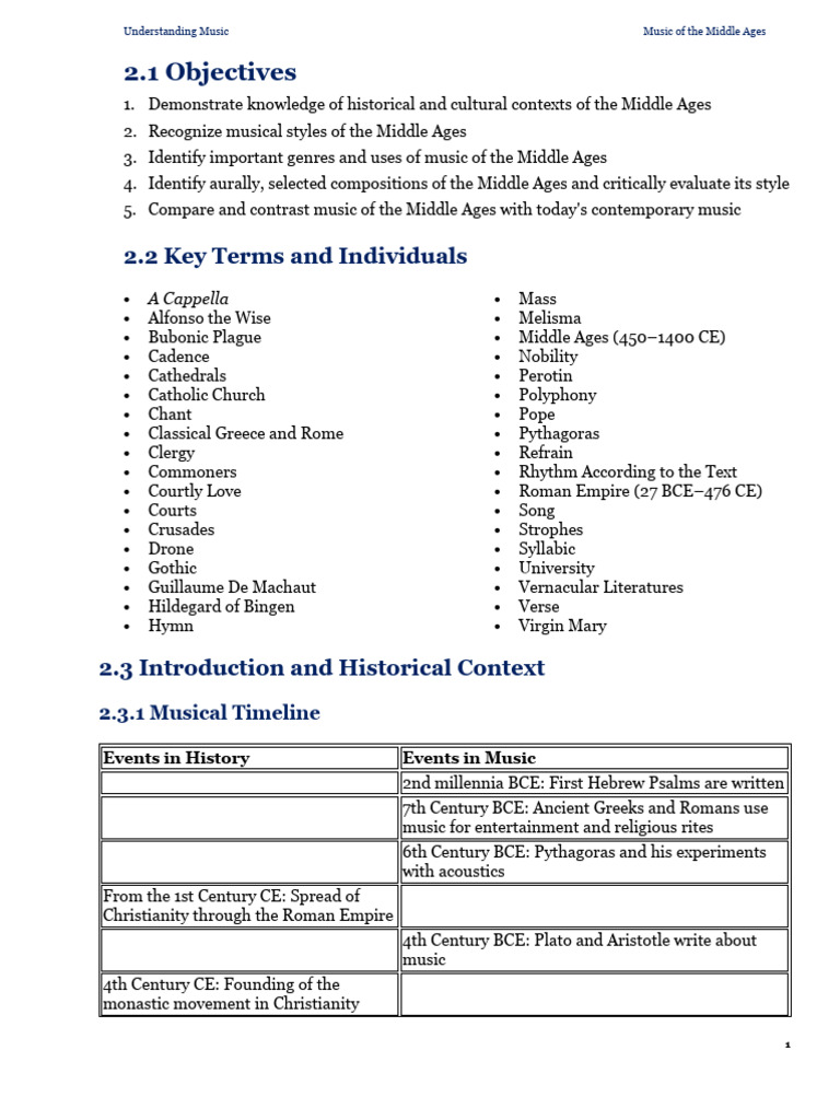 Music of The Middle Ages | PDF | Gregorian Chant | Mass (Liturgy)