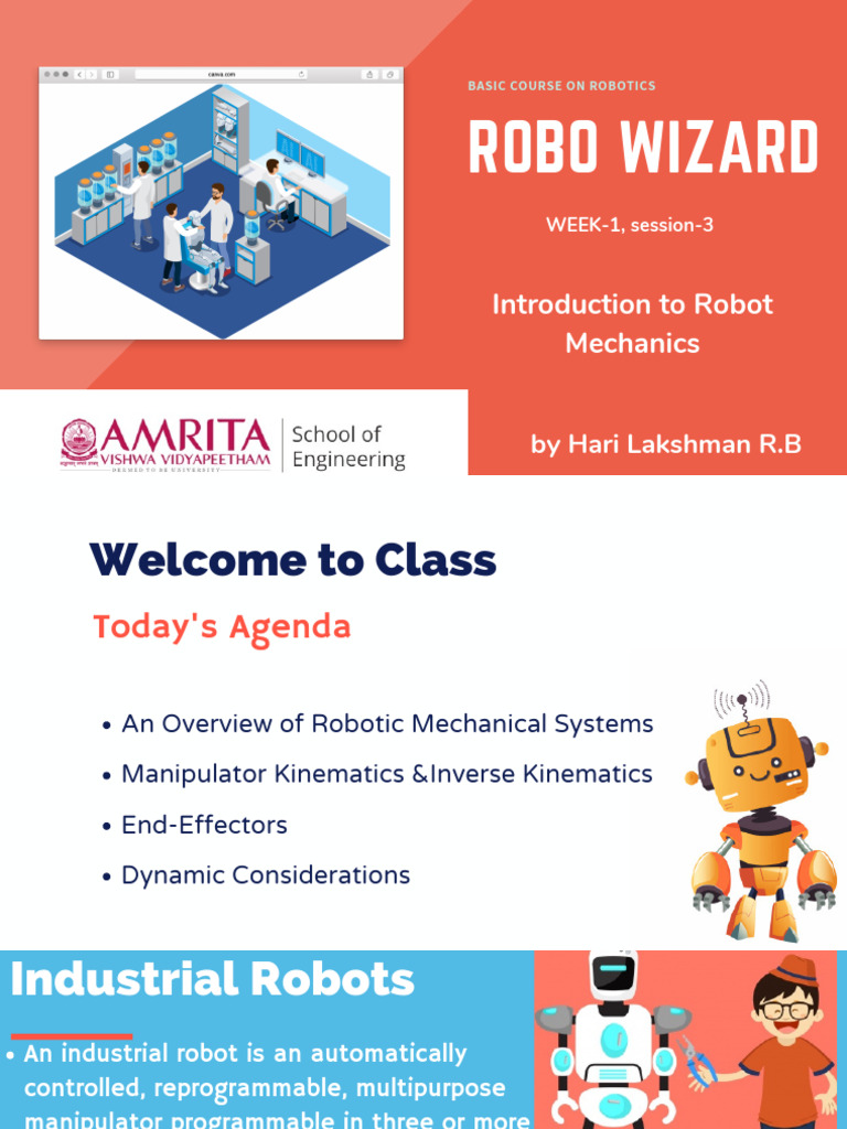 Robo Wizard, Week-1, Session-3 | PDF | Robot | Robotics