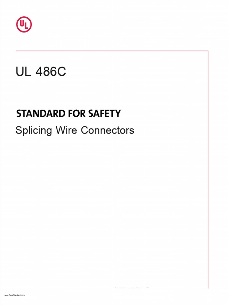 UL 486c-2013 - Splice Wire Connection | PDF