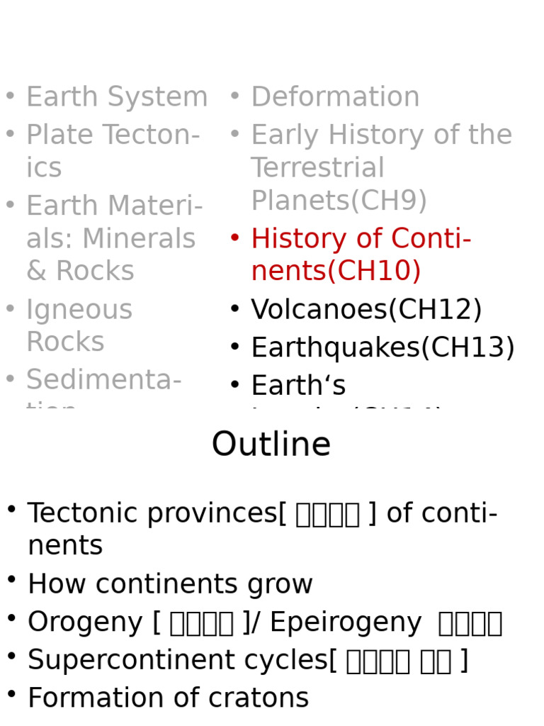 15 2025 EAES151 Evolution of The Continents | PDF | Plate Tectonics ...