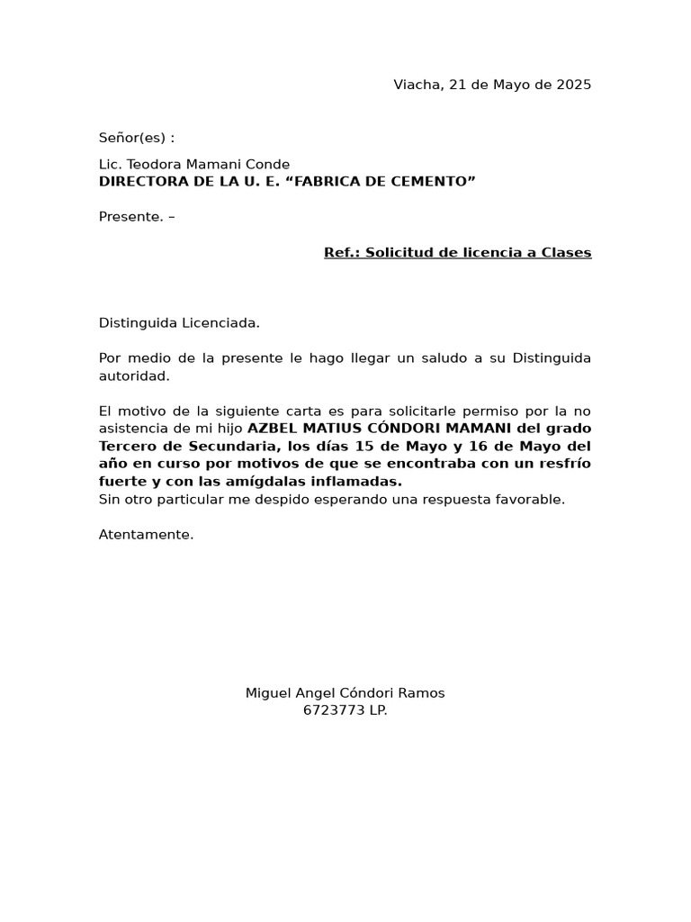 Documento Permiso Azbel | PDF