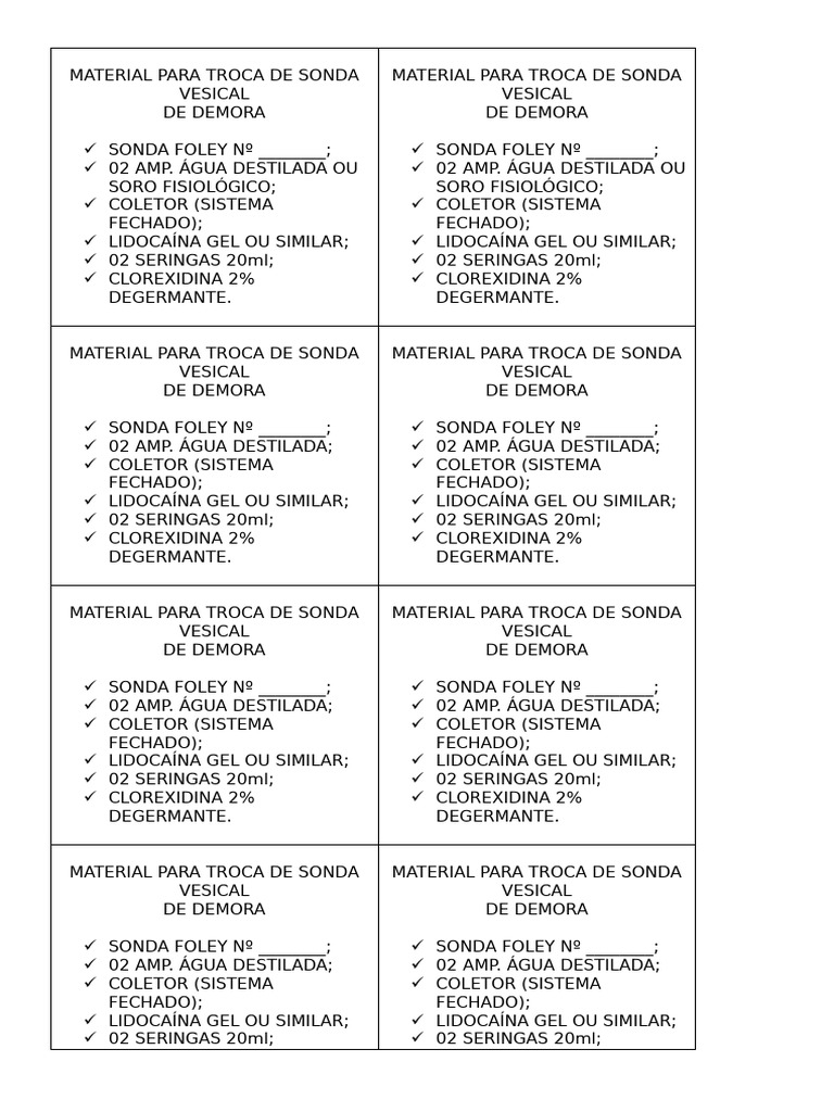 Material para Sonda | PDF