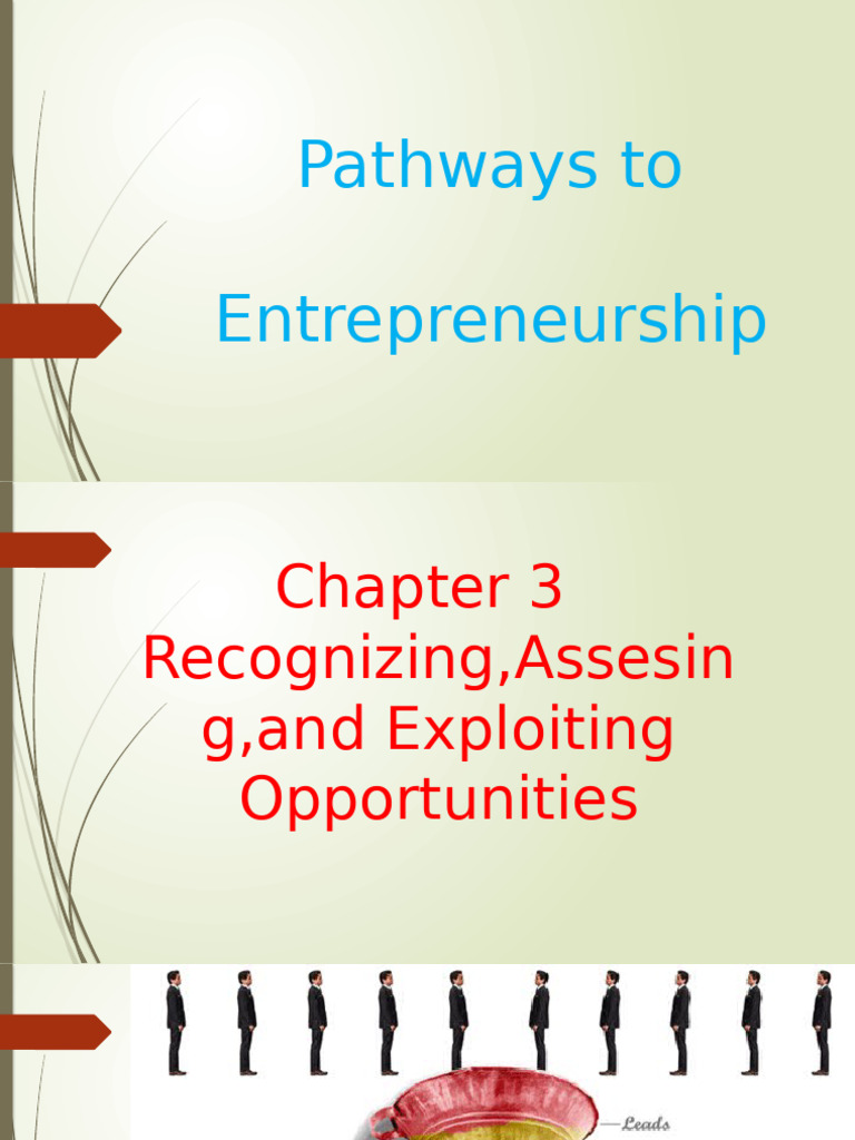 Entrepreneurship Chapter 3 | PDF | Entrepreneurship | Risk