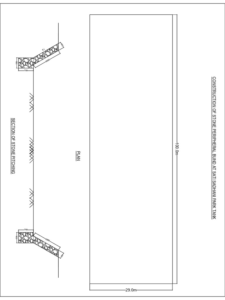 Stone Peripheral Bund Drawing Sati Sadhani | PDF