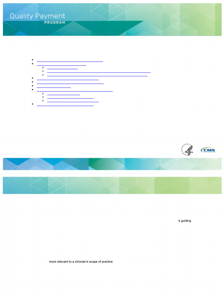 2021 Quality Payment Program Overview | PDF | Health Care | Health ...