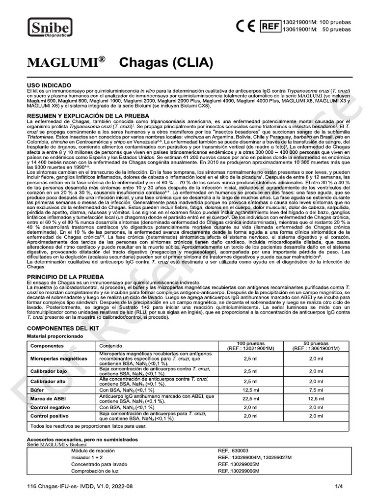 116 Chagas Ifu Es Ivdd v1.0 | PDF