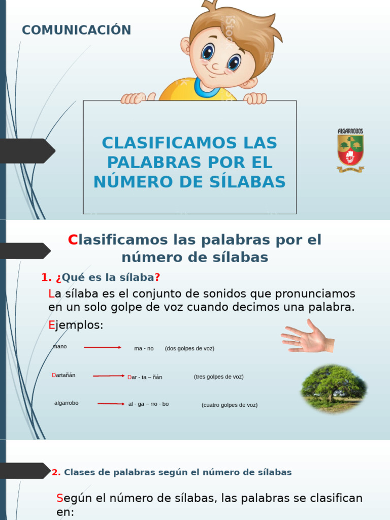 Clasificamos Las Palabras Por Número de Sílabas | PDF