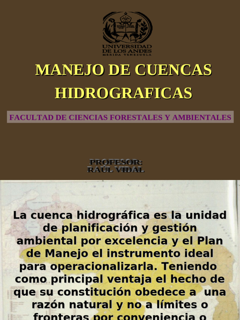 Manejo de Cuencas | PDF | Cuenca de drenaje | Agua