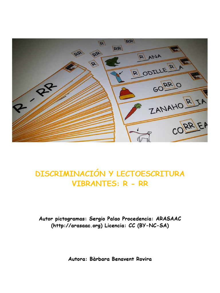 Discriminación y Lectoescritura R-RR | PDF