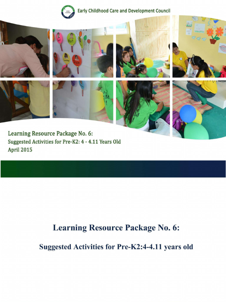 Pre-K2 Activity Guide for Ages 4-4.11 | PDF | Cognitive Development ...