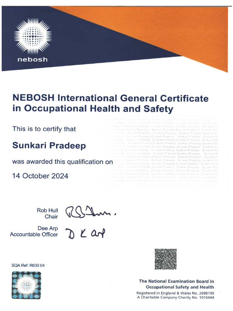 Pradeep Sunkari Hse Docs With CV-12 | PDF