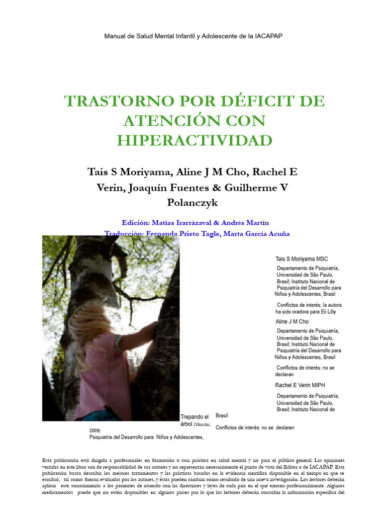 Trastorno Por Deficit de Atencion e Hiperactividad | PDF | Desorden hiperactivo y deficit de ...