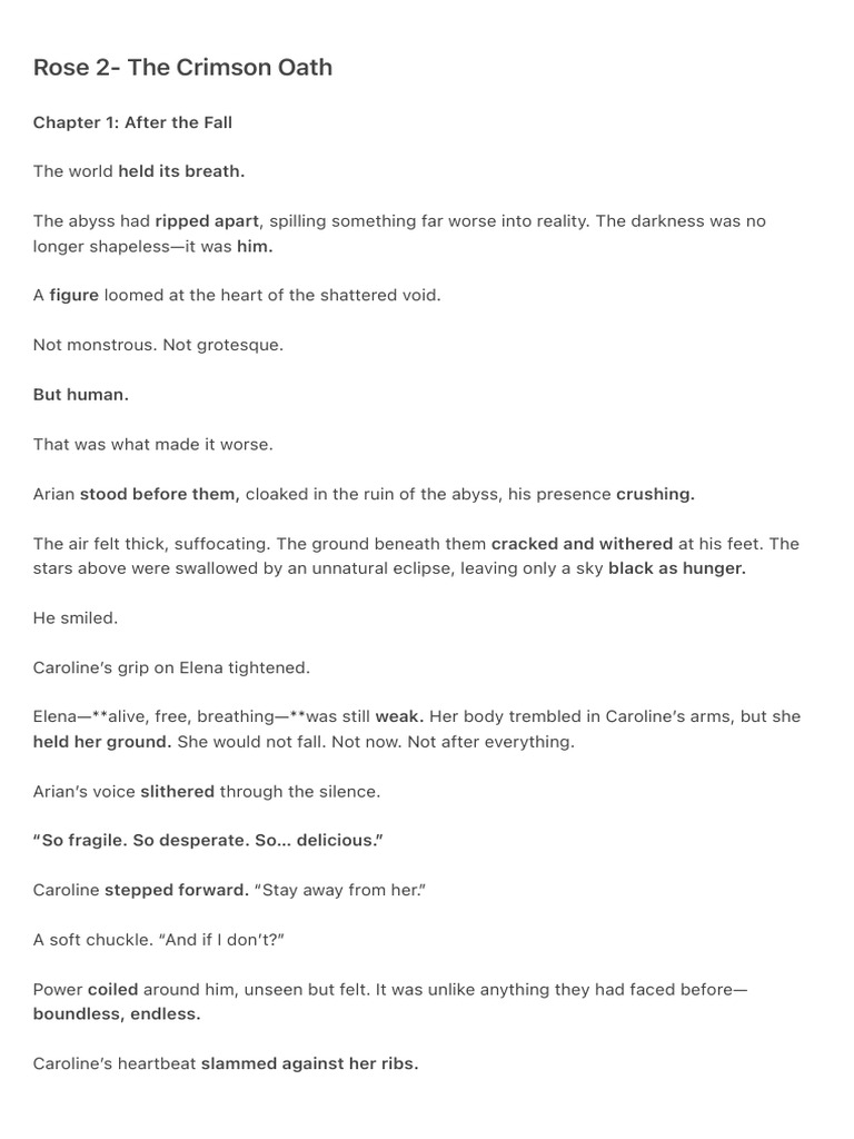 Rose Chapter 2 The Crimson Oath Pdf