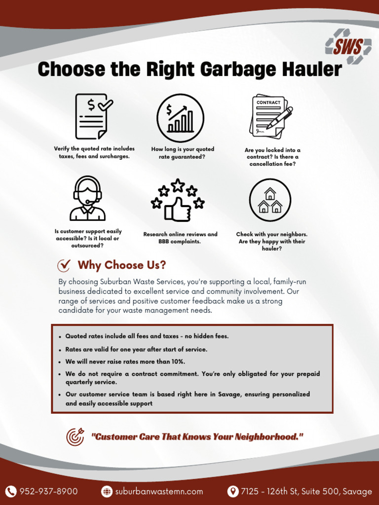 How To Pick A Garbage Hauler Flyer | PDF