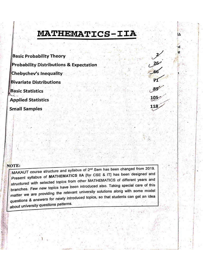 Maths 2nd Sem 2022 (2A and 2B) Organizer | PDF