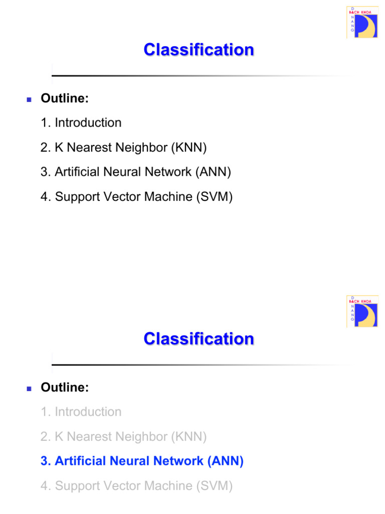 Lecture7B Classification | PDF | Neuron | Machine Learning