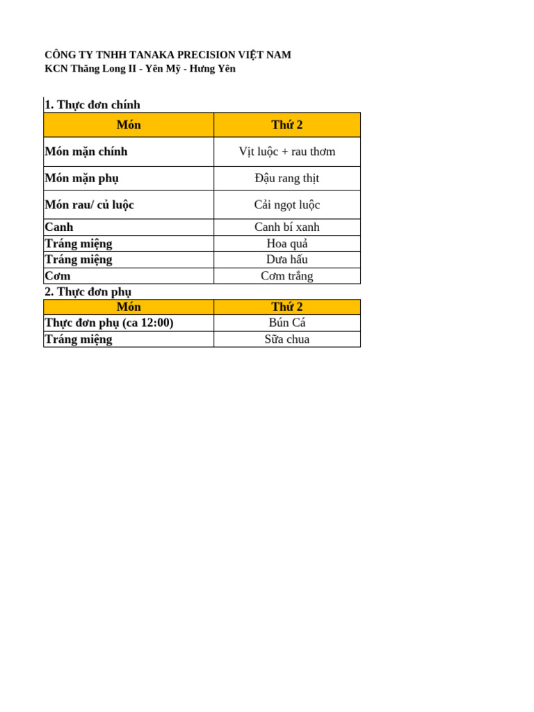 TH C Đơn Tanaka | PDF