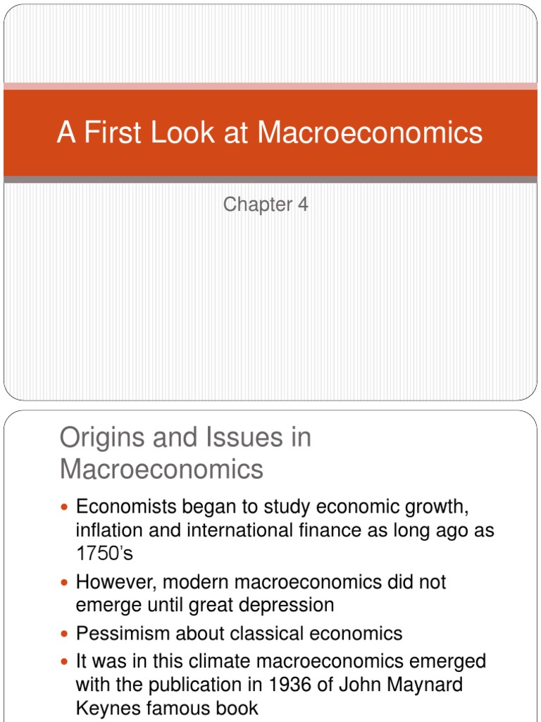 A First Look at Macroeconomics | PDF | Deficit Spending | Macroeconomics