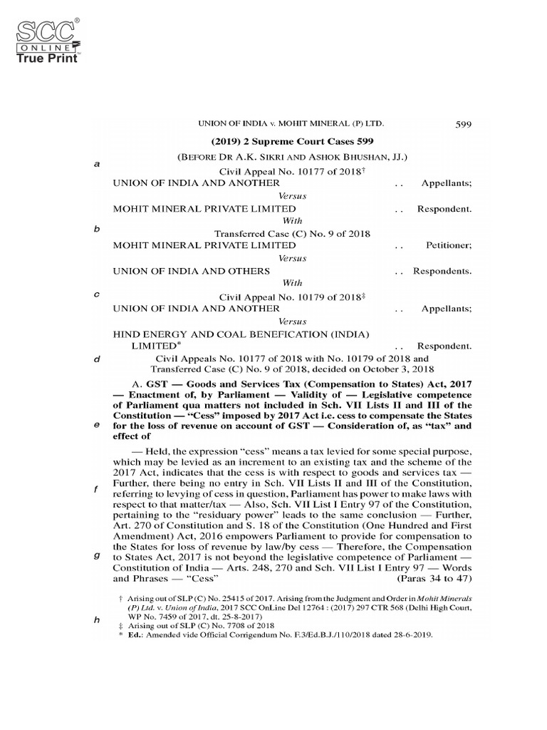 Supreme Court Judgment on Modak Case | PDF | United States Federal Law ...