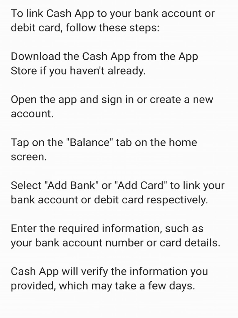 Guidance To Cashapp Linkable | PDF