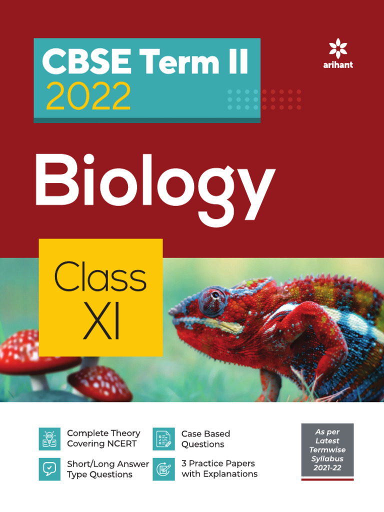 Sanubia Saleem, Simran Wadhwa - Arihant CBSE Biology Term 2 Class 11 For 2022 Exam (Cover Theory ...