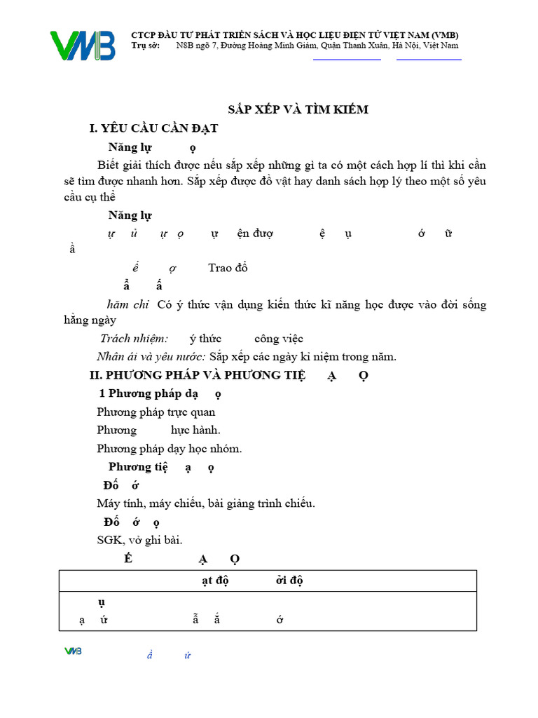 Bài 17. Sắp Xếp Và Tìm Kiếm v2 | PDF