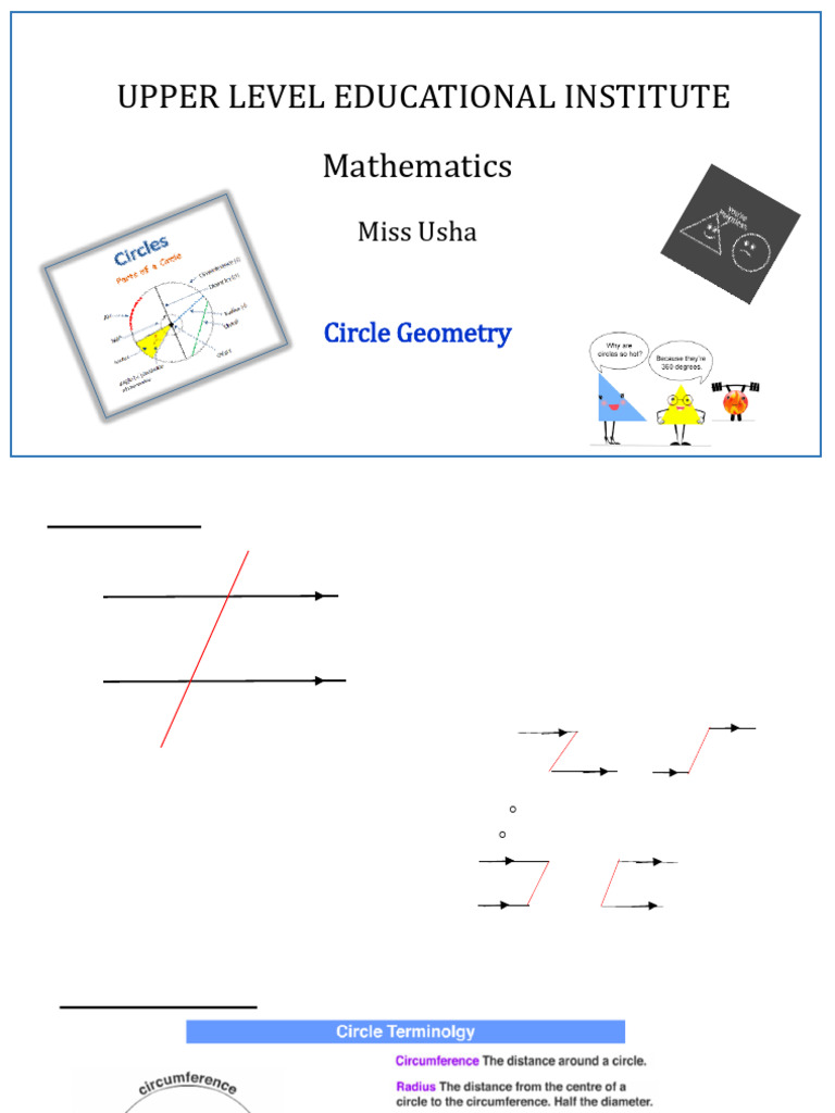 Circle Geometry Notes Overview | PDF