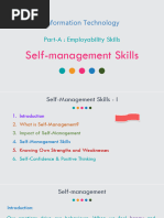 Self-Management Skills | PDF | Psychology | Psychological Concepts