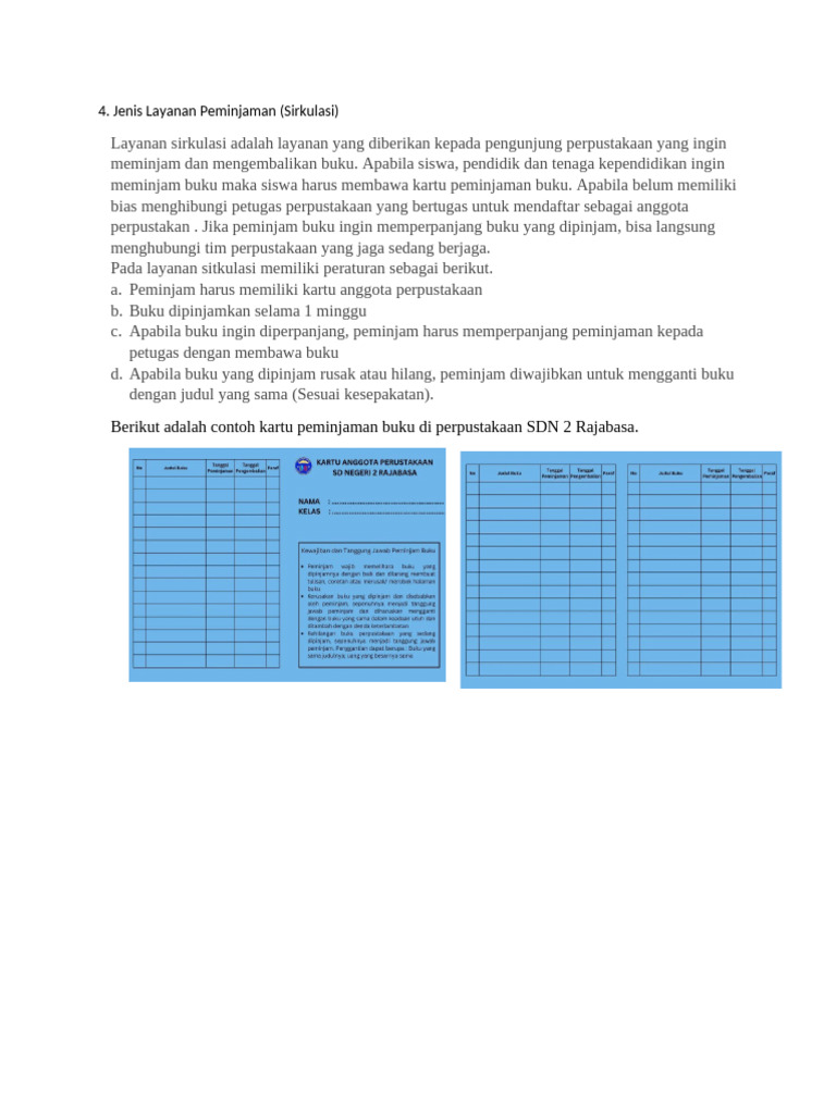 4 Layanan Sirkulasi | PDF