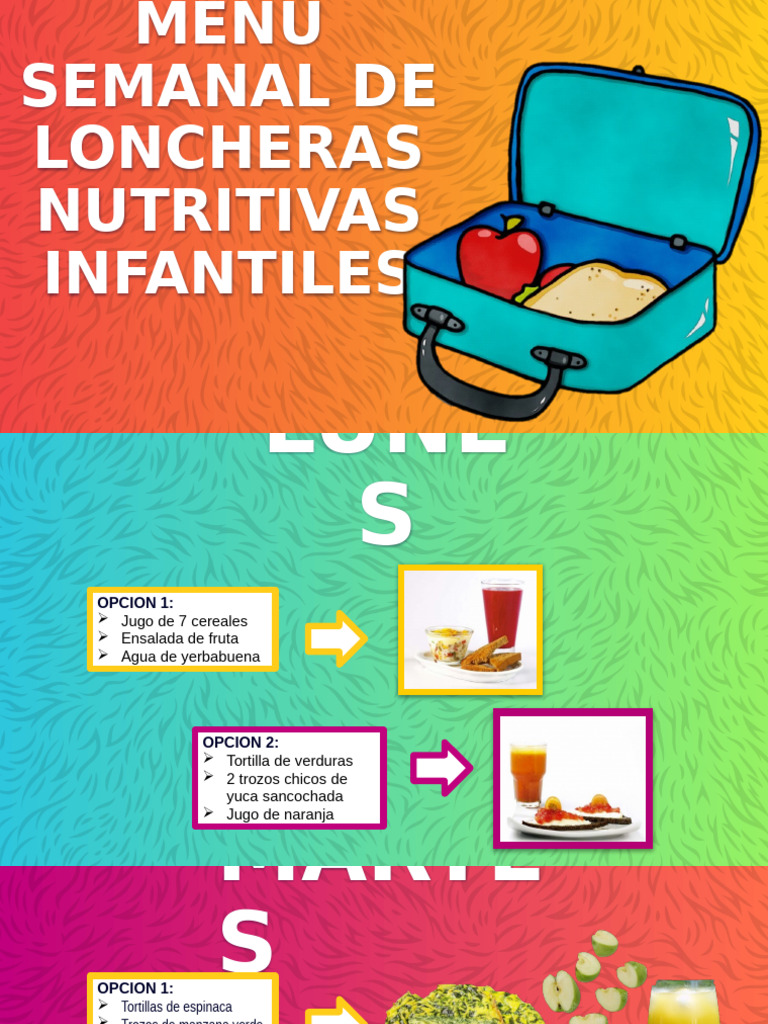 Menu de Loncheras | PDF