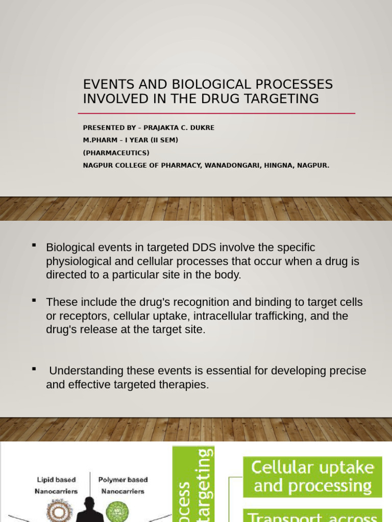 Biological Processes in Drug Targeting | PDF | Cell Membrane | Vesicle ...